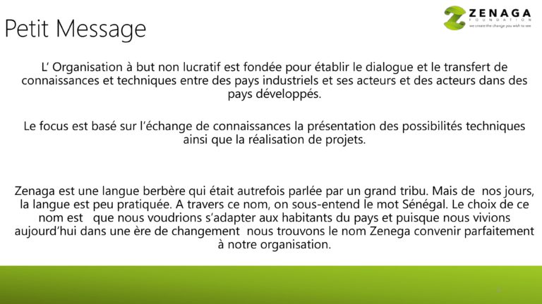 Zenaga FRA | ZENAGA FOUNDATION