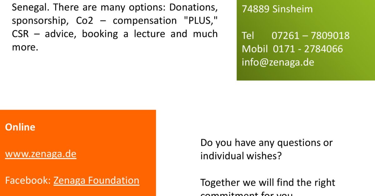 Spenden | ZENAGA FOUNDATION